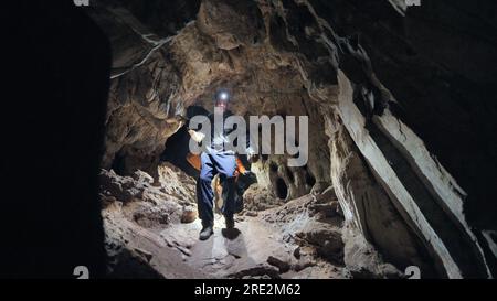 UNKNOWN: CAVE OF BONES, Lee Berger, 2023. © Netflix /Courtesy Everett ...