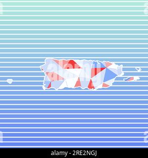 Vector background with Puerto-Rican Caribbean culture traditional ...