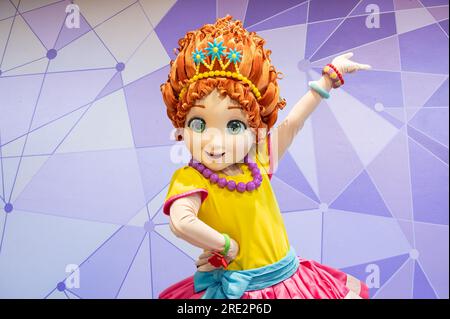 Disney Fancy Nancy character at a meet and greet Stock Photo - Alamy