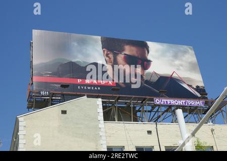 Prada billboard on the Sunset Strip Stock Photo - Alamy