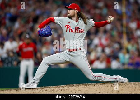 Philadelphia Phillies relief pitcher Matt Strahm (25) in action during ...