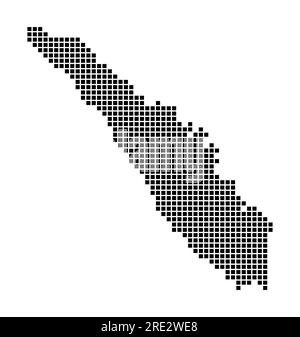 Sumatra island map in Indonesia. Simple outline. Vector hand drawn ...