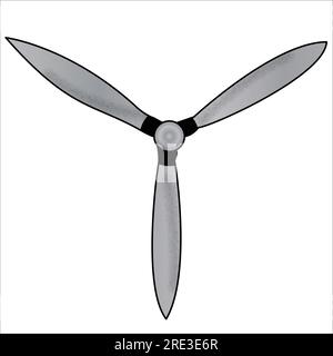 Aeronautics retro vintage aircraft transport set with isolated images ...