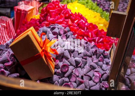 A cuberdon in Ghent, a cone shaped famous Belgian candy Stock Photo - Alamy