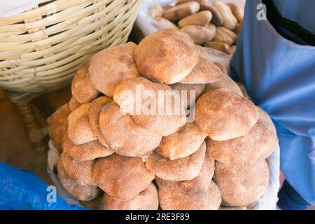 Peruvian bread at a market stall in the city of Puno Stock Photo - Alamy