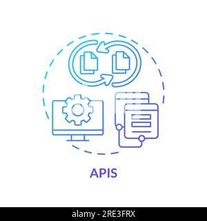 2D APIs concept linear icon Stock Vector Image & Art - Alamy