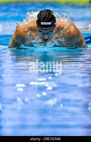 Alberto Razzetti of Italy competes in the 400m Individual Medley Men ...