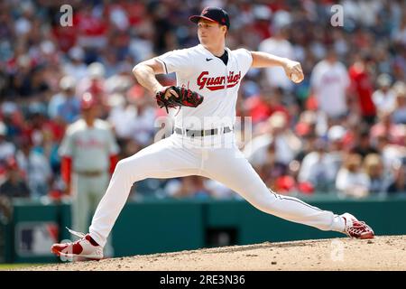 Cleveland Guardians pitcher Tim Herrin (29) pitches in the bottom of ...