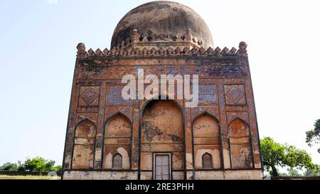 INDIA, KARNATAKA, BIDAR, June 2023, Madrasa of Mahmud Gawan, front view ...