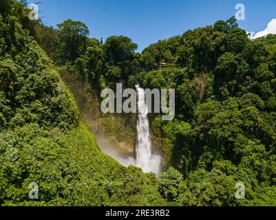 Hikong Bente falls in Lake Sebu, South Cotabato, Philippines. This is ...