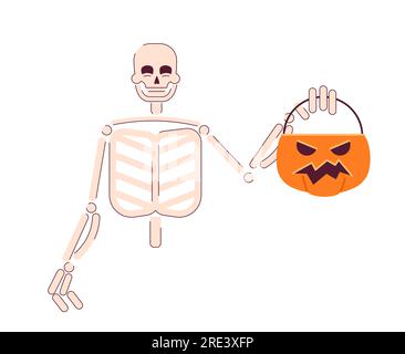 White pumpkin semi flat color vector object Stock Vector Image & Art ...