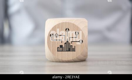 Wooden block with symbol of bpo concept on laptop keyboard Stock Photo ...