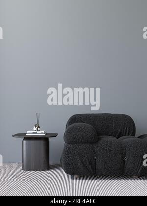 Modern style conceptual interior room 3 d illustration Stock Photo - Alamy