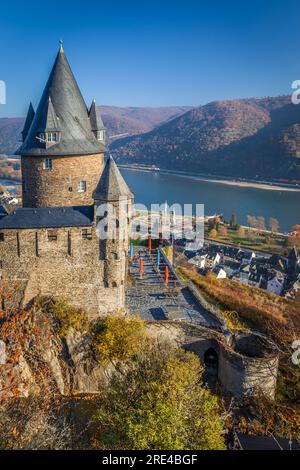 Castle Stahleck, Bacharach, Rhineland-Palatinate, Germany Stock Photo ...