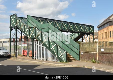 Footbridge Horley Surrey (3 of 4) 24 June 2023 Stock Photo - Alamy