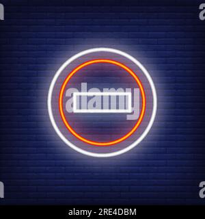 No entry neon sign Stock Vector Image & Art - Alamy