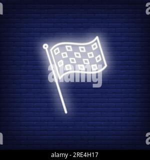 Finish black and white flag neon sign Stock Vector Image & Art - Alamy