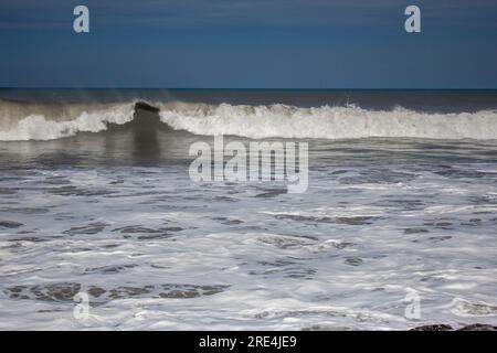 View of the Poompuhar Beach which is a natural and ancient beach ...