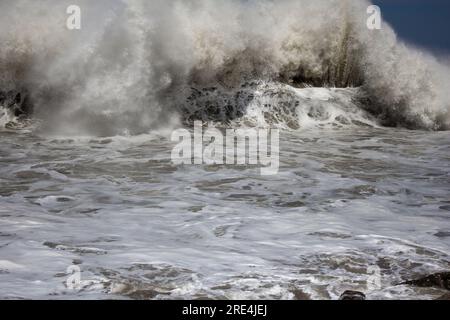 View of the Poompuhar Beach which is a natural and ancient beach ...