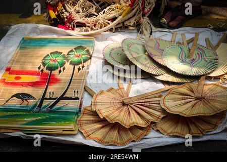 Artistic Hand Fan, Pakha, Air Blower or Bamboo Made Handicraft Fan with ...