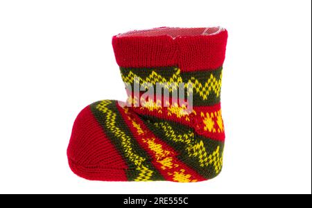 Saint Nicholas sock isolated on white background Stock Photo - Alamy
