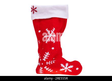 Saint Nicholas sock isolated on white background Stock Photo - Alamy