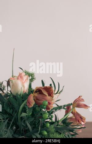 Rotten flowers bouquet, and aging treatment concept. Decay of flower ...