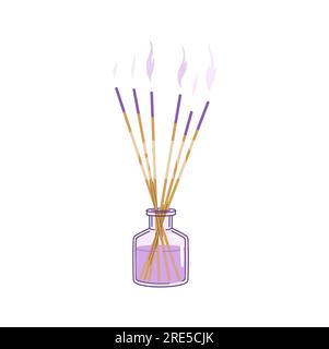burning incense sticks Stock Vector Image & Art - Alamy
