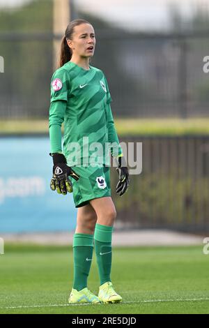 goalkeeper Ines Marques (1) of France pictured during a female soccer ...