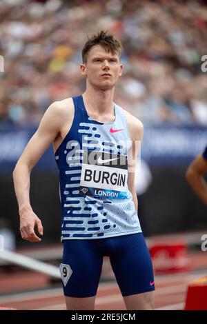 Max Burgin of GB & NI competing in the men’s 800m at the Wanda Diamond ...