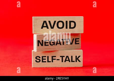 Stop negative self-talk symbol. Concept words How to stop your negative ...