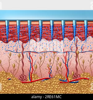 Microneedle Medical device as a transdermal delivery medicine or drug ...