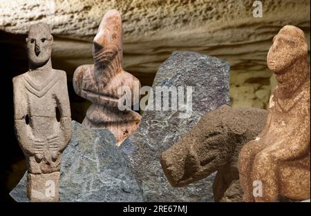 Neolithic Art - Some statuettes dating back to the Neolithic era Stock ...