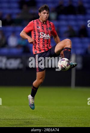 Everton’s Mackenzie Hunt in action during the pre-season friendly match ...