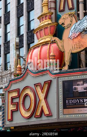 Fox Theater in downtown Detroit Michigan USA Stock Photo - Alamy