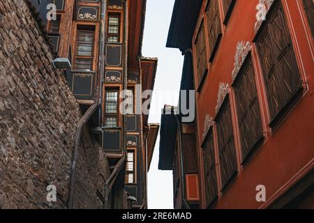 Overhanging, staggered windows create a lightning bold shape, on ...