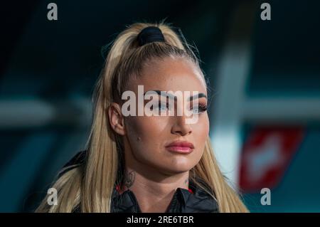 July 25 2023: Alisha Lehmann (Switzerland) looks on during a Group A ...