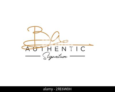 B, A, BA Initial letter handwritten and signature vector image template ...