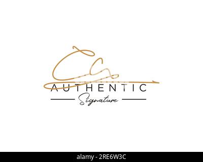 CC Signature Logo Template Vector Stock Vector Image & Art - Alamy