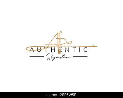 AF Signature Logo Template Vector Stock Vector Image & Art - Alamy