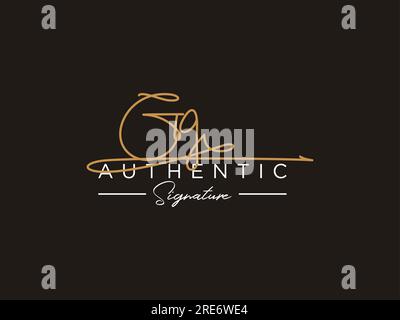 GG Signature Logo Template Vector Stock Vector Image & Art - Alamy