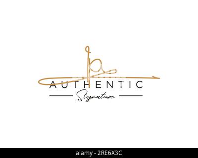 IP Signature Logo Template Vector Stock Vector Image & Art - Alamy