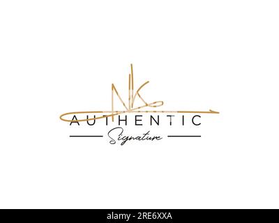 NK Signature Logo Template Vector Stock Vector Image & Art - Alamy