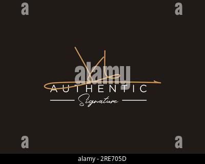 VL Signature Logo Template Vector Stock Vector Image & Art - Alamy
