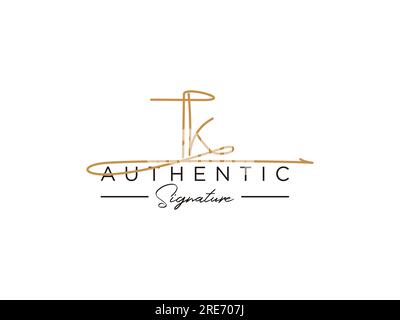 Initial TK logo, clean and modern architectural and construction logo ...