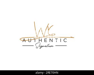 Initial Letter WR Logo - Handwritten Signature Logo - Simple Vector ...