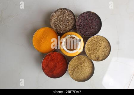 Authentic Indian Spices are used in all the kitchens in India Stock ...