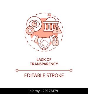 2D customizable lack of transparency icon concept Stock Vector Image ...