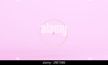 Pink Bicycle Wheel Narrow Race Spokes Cycle Kitsch Blue Background 3d ...