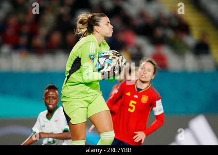 Spain's goalkeeper Misa Maria Rodriguez gestures during the Women's ...
